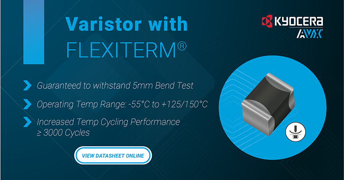 KYOCERA AVX Releases First Automotive-Qualified Multilayer Varistors ...